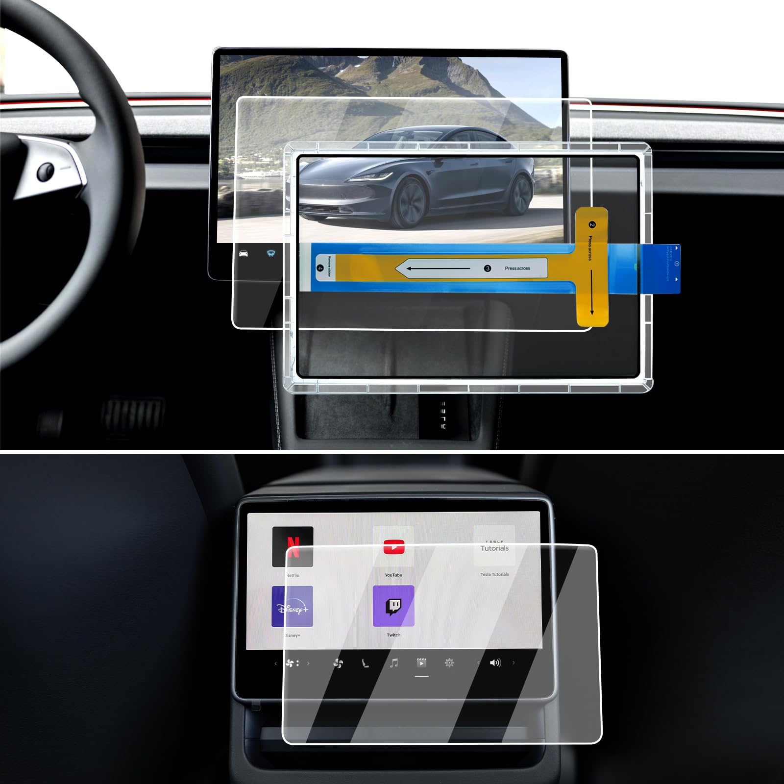 2025 Tesla Model Y Screen Protector - For 2025 Tesla Model Y Juniper ...