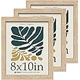 Amazon.com - TENIBYC 8x10 Picture Frame with HD Glass - 3pk, Natural Oak Wood Photo Frame ...