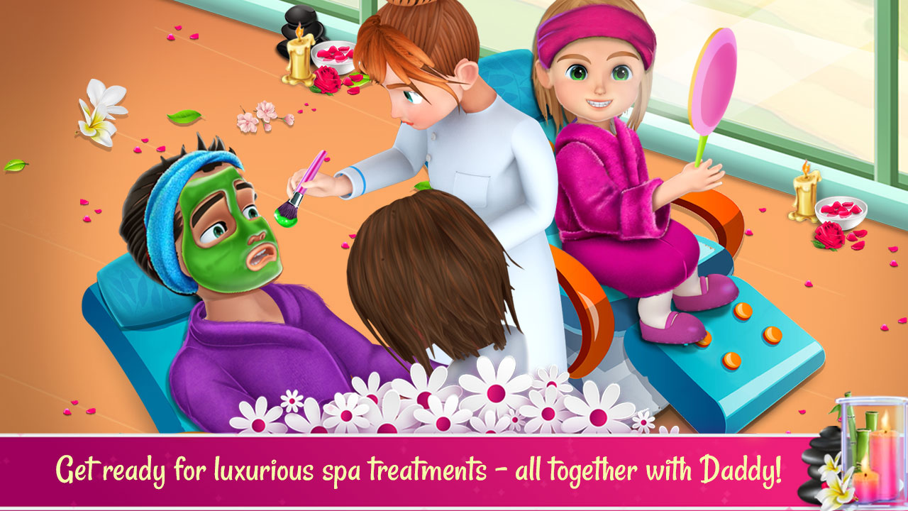 Spa Day, Messy Home Adventure with Daddy - Facial, Mani, Pedi & Hair ...