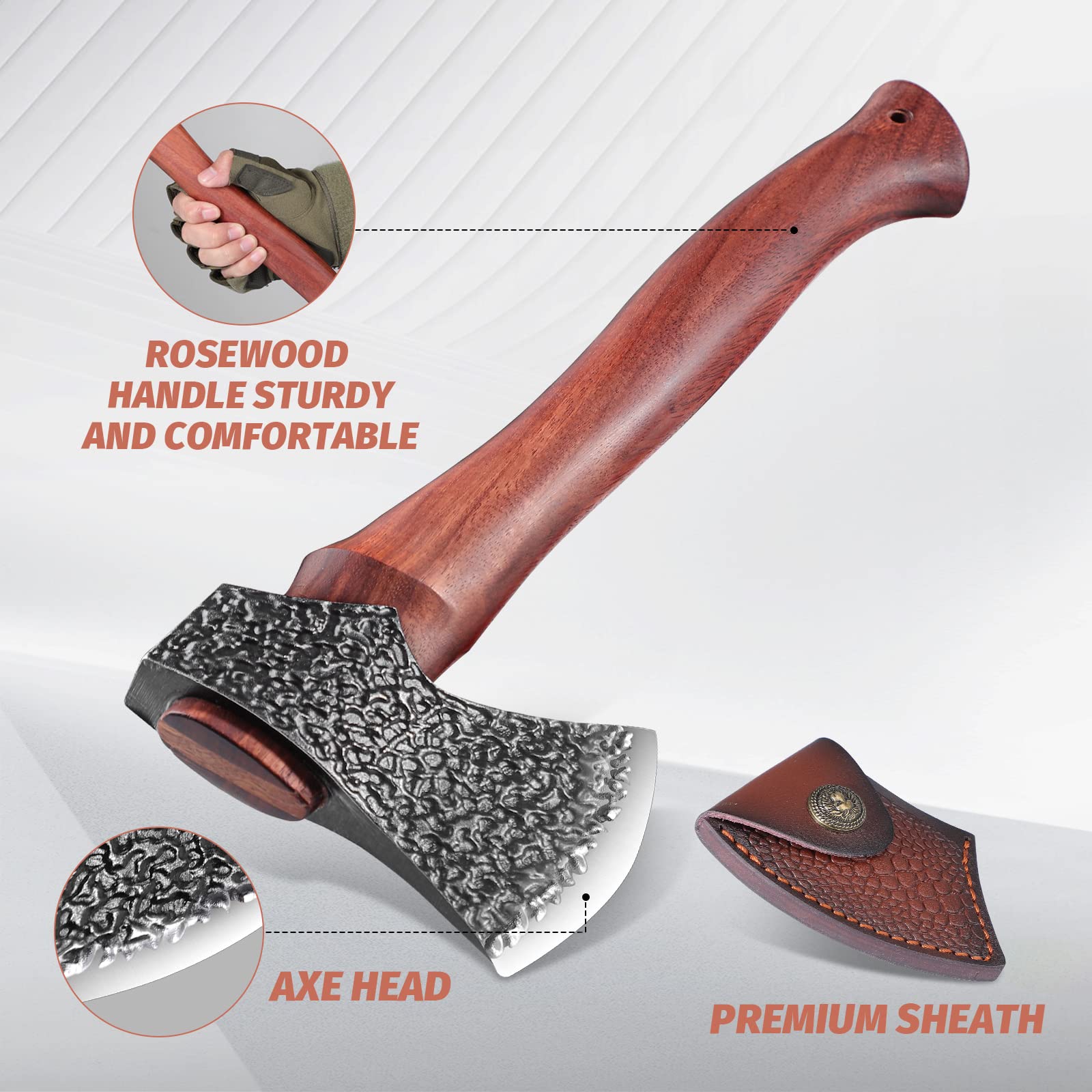 Mua DRAGON RIOT Camping Axe Set Gift for Men and Father Hand Forged ...