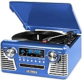 Amazon.com: Victrola 50's Retro Bluetooth Record Player & Multimedia ...