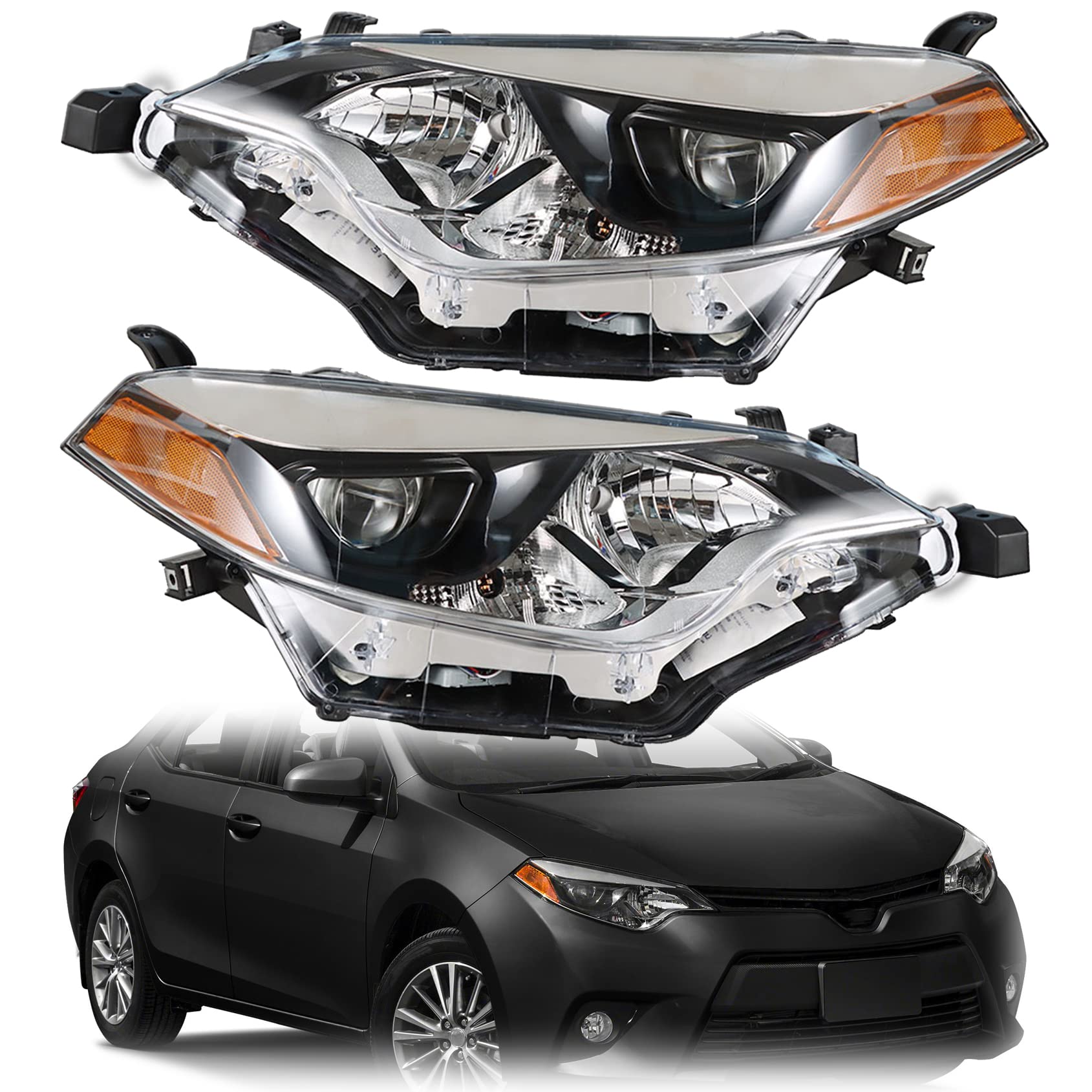 ANTUKO 8111002E60 8115002E60 Driver Passenger Halogen Headlamps Left ...