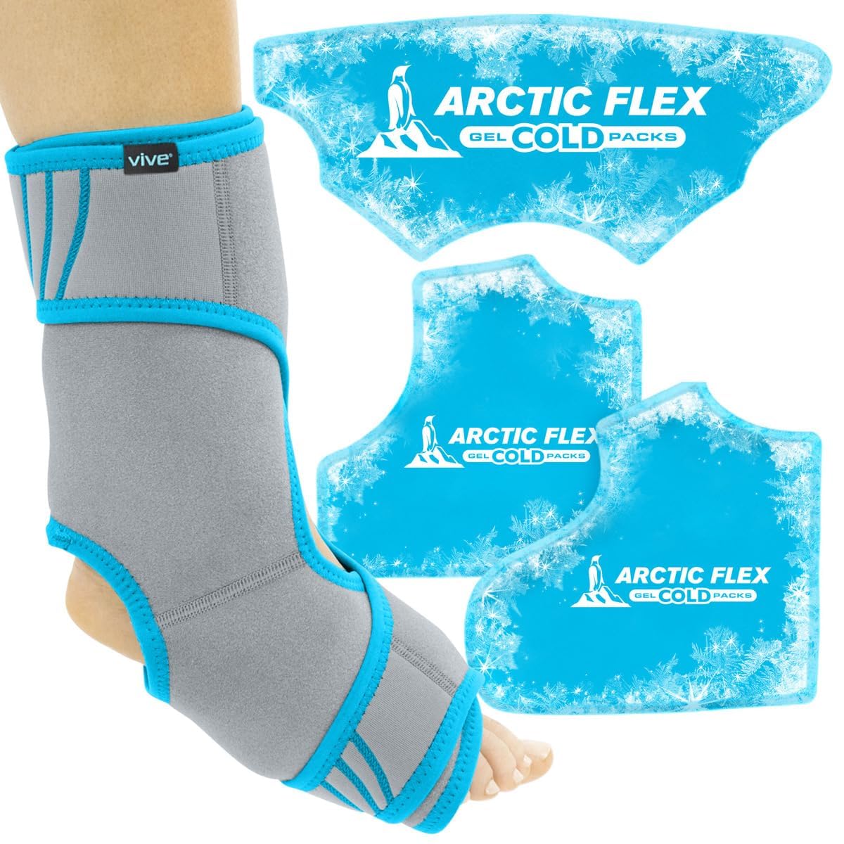 Mua Vive Ankle Ice Pack Wrap - Foot Cold/Hot Compression Brace ...