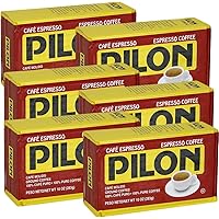 Amazon.com : Pilon Ground Espresso Coffee 10oz | 284g (Pack of 06 ...