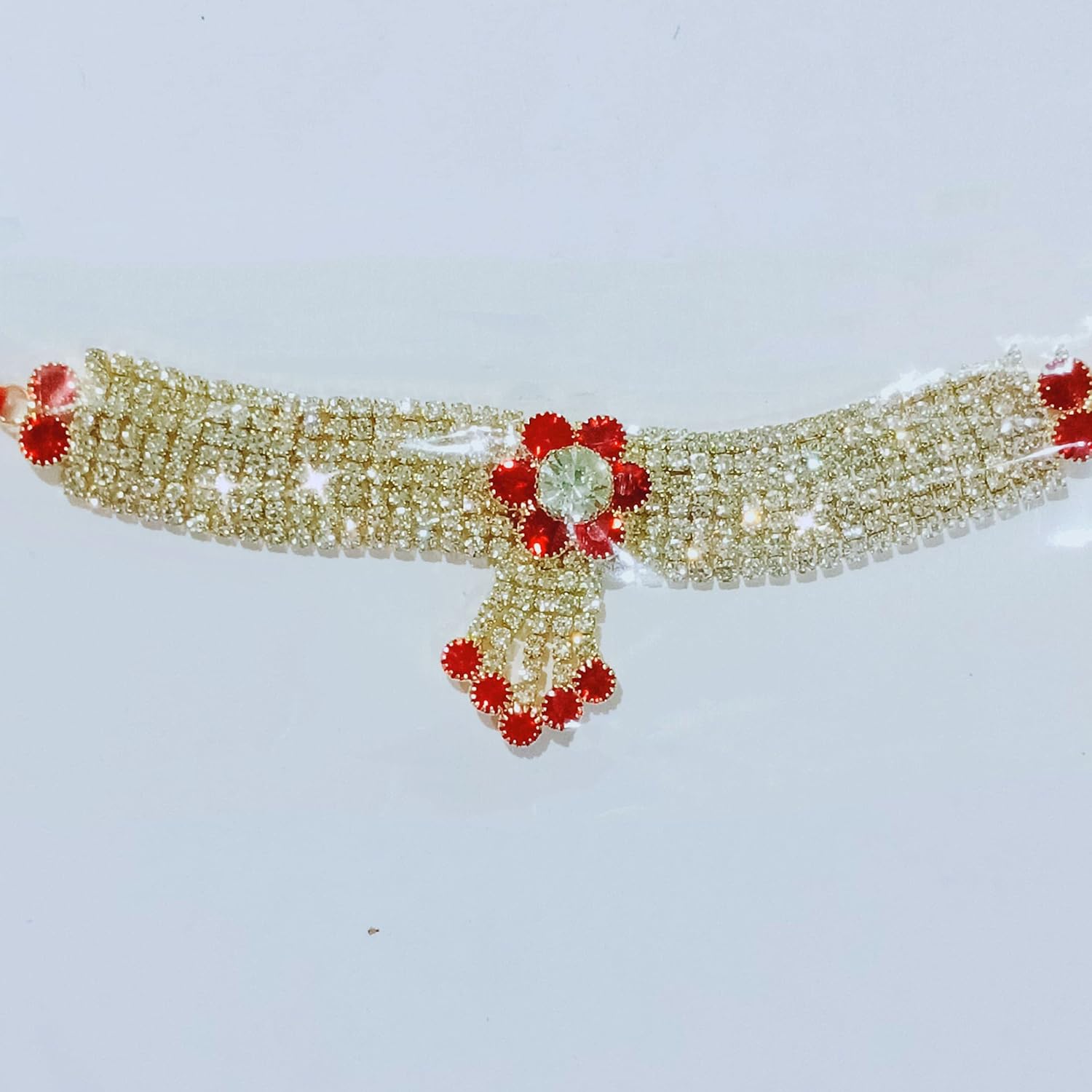 Brij Sugandha Diamond Flower Tagdi | Metal Waist Belt for MATA Laxmi ...