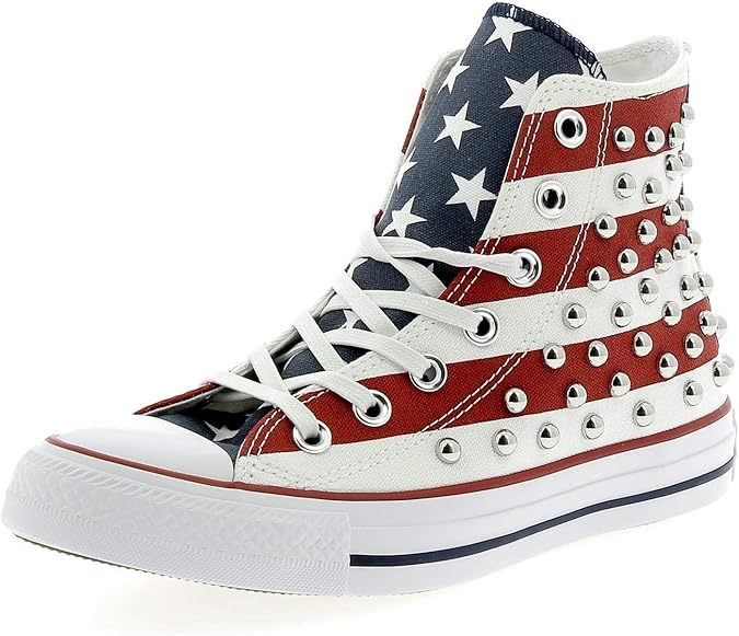 Amazon.com | Converse Chuck Taylor All Star Studded Americana High Top ...
