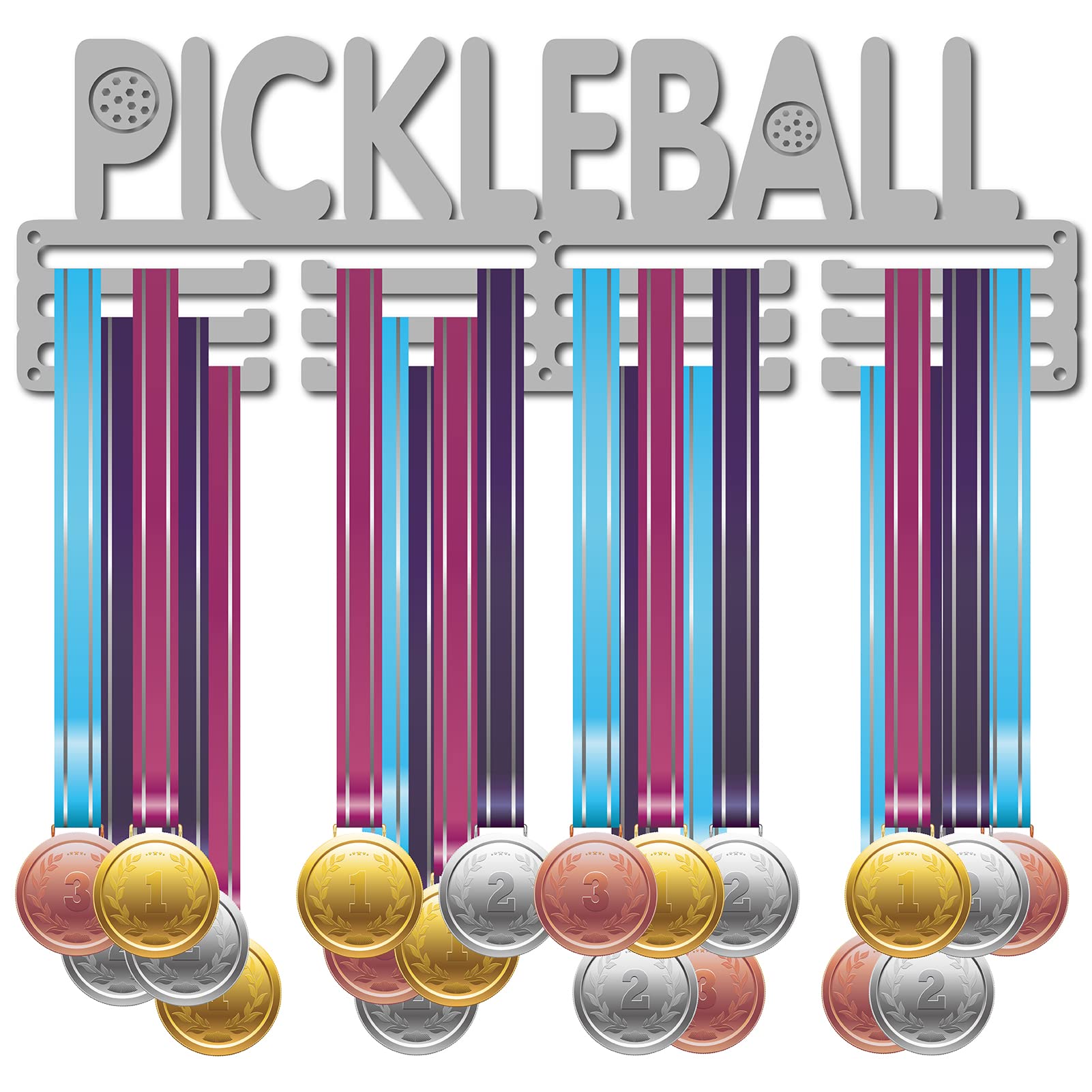 CREATCABIN Pickleball Medal Holder Sport Medals Display Stand Wall ...