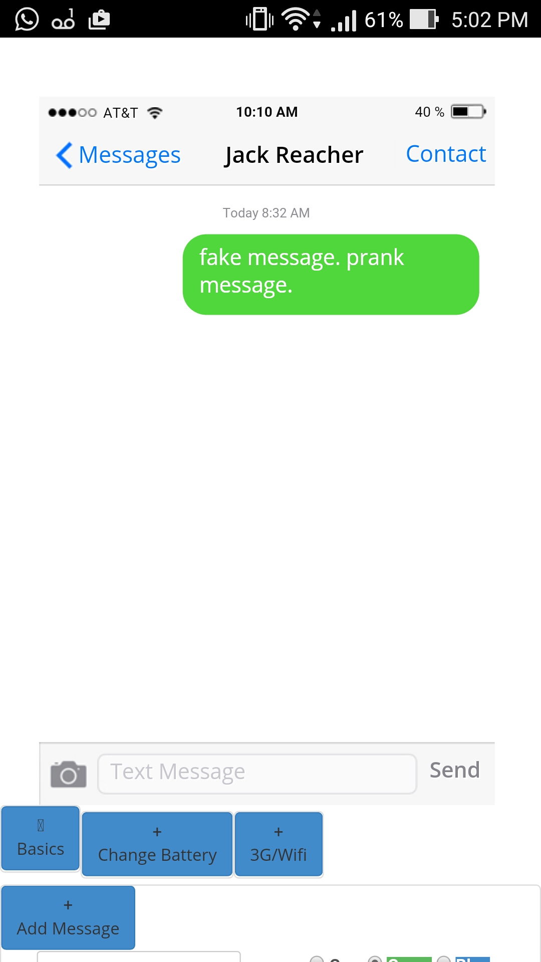 Amazon.com: IOSTextPrank (fake conversation): Appstore for Android