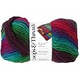 Amazon.com: Facets Yarn by Loops & Threads - Yarn for Knitting, Crochet ...
