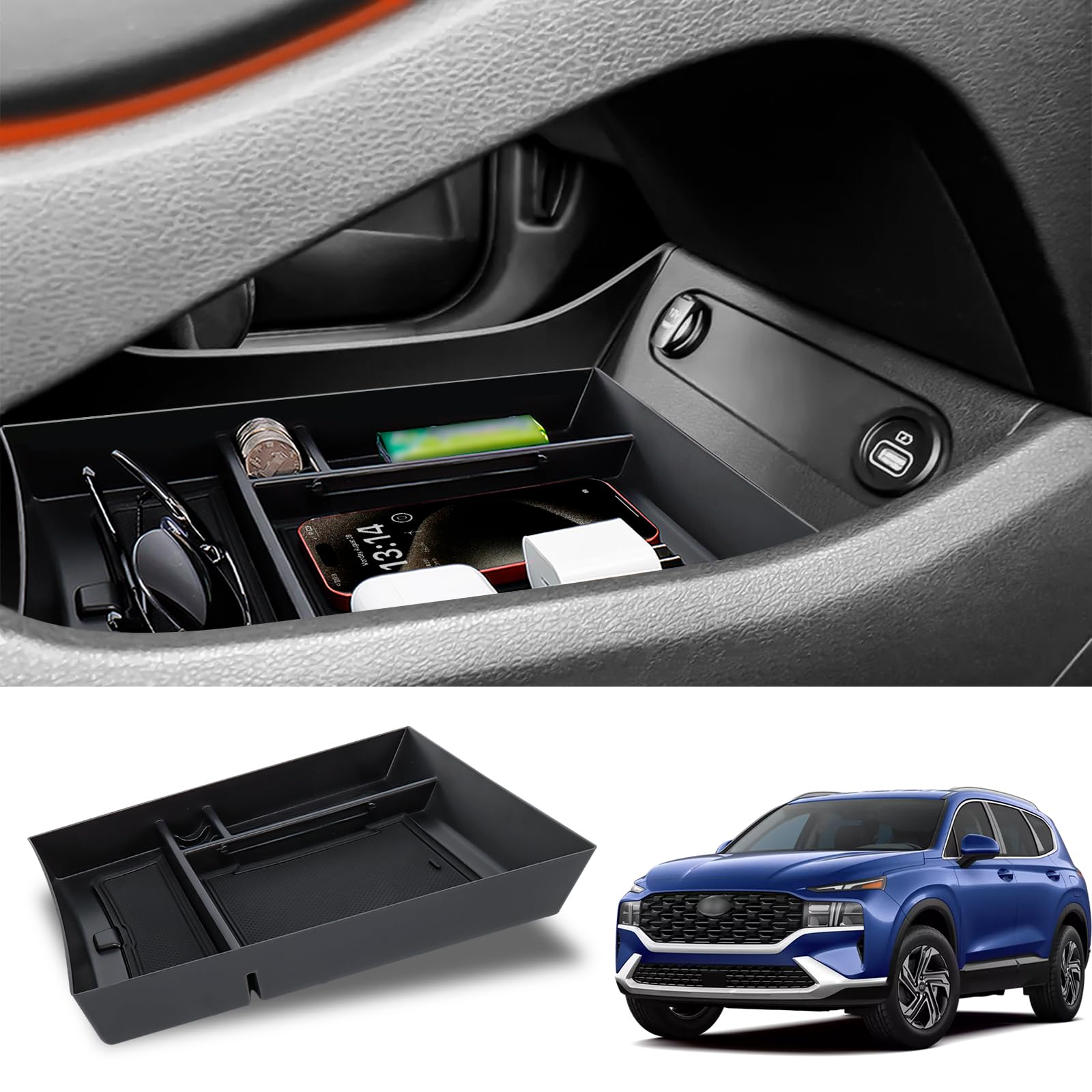 Mua Center Console Organizer Compatible with Hyundai Santa Fe 2021 2022 ...