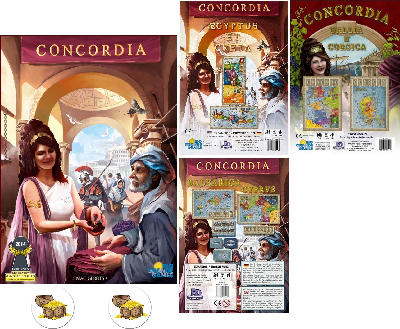 Mua Concordia Board Game Bundle of Base Game and The Expansions ...