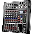 Amazon.com: Professional DJ Audio Mixer - NEW BAXS 6 Channel DJ Bluetooth Controller Sound Mixer ...