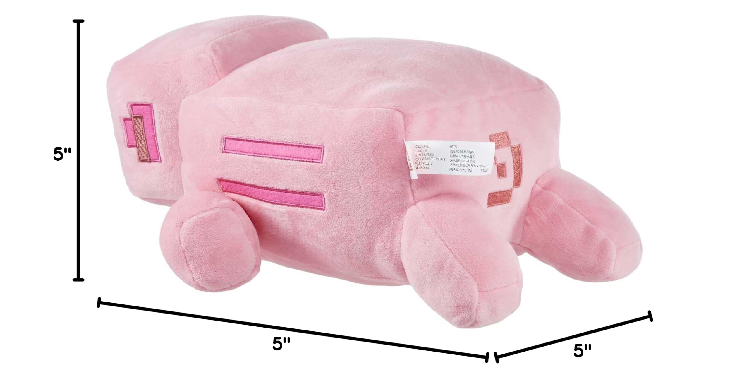 Mua Mattel Minecraft Plush Pig 12-inch Stuffed Animal Figure, Floppy ...