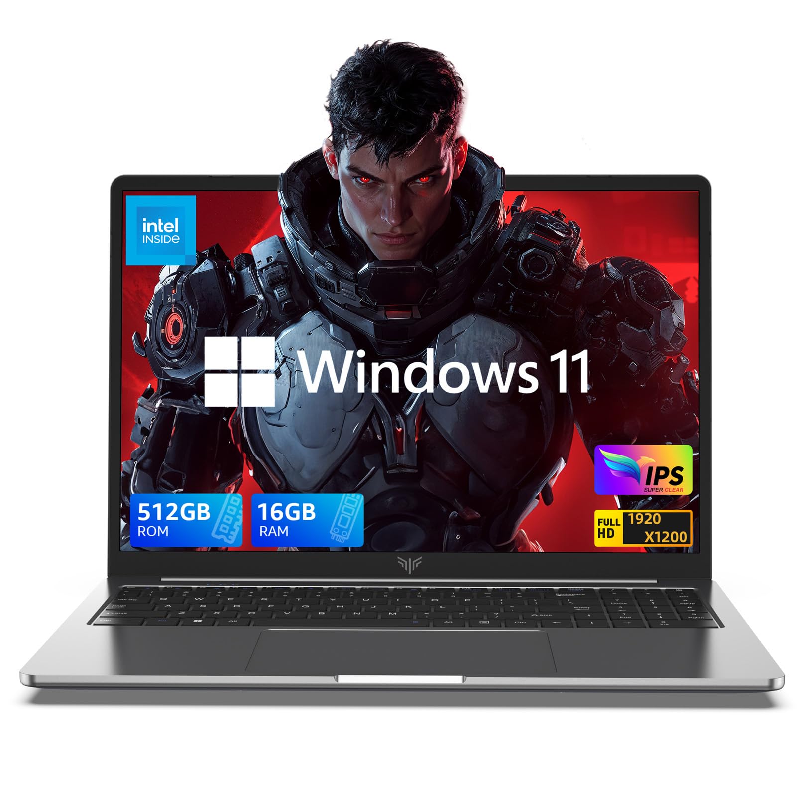 KAIGERR Laptop, 16GB DDR4 512GB SSD Laptop Computer, 16.0inch Windows ...