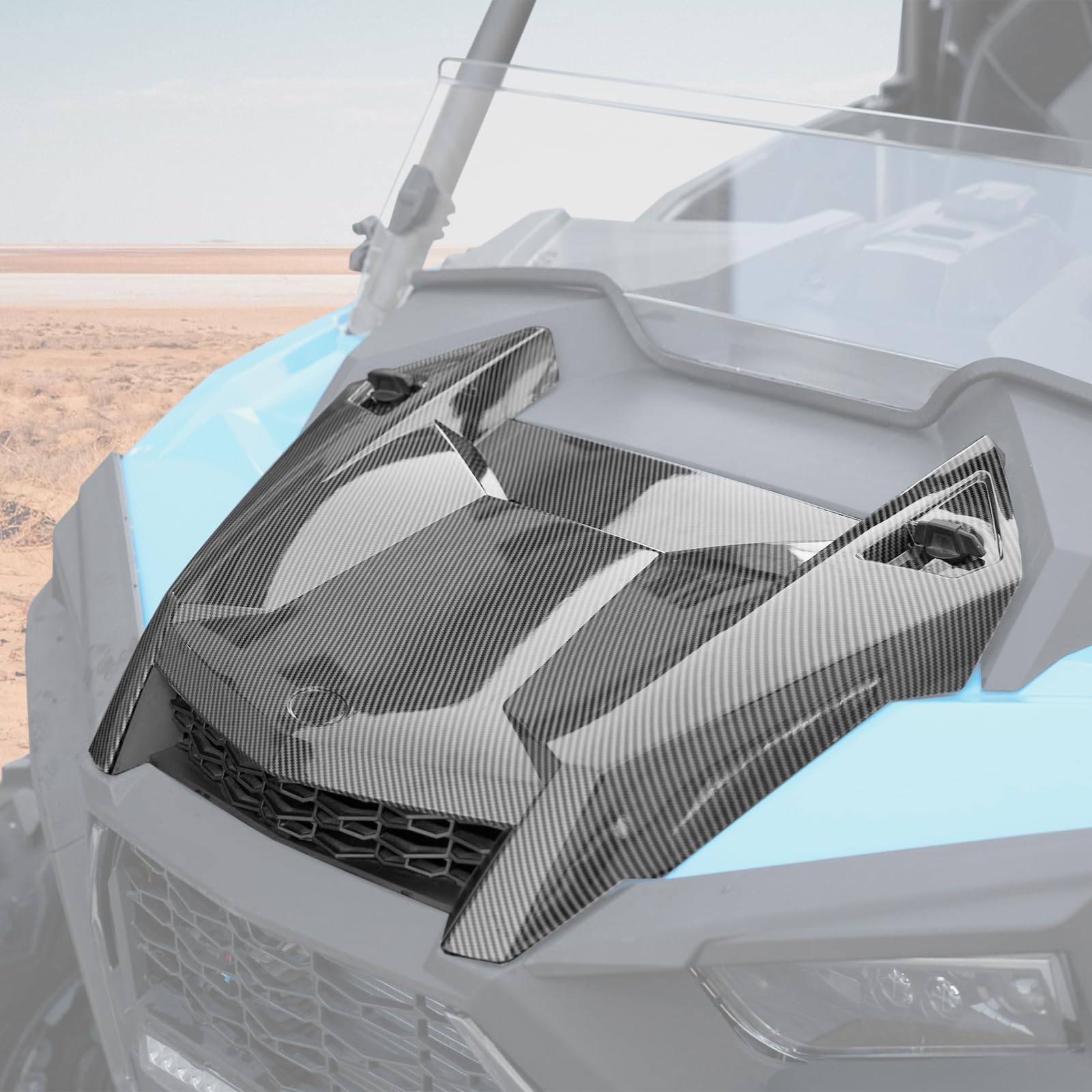 A & UTV PRO Carbon Fiber Turbo Hood Scoop for Polaris RZR XP 1000/ XP 4 1000/ TURBO XP 4 / TURBO ...