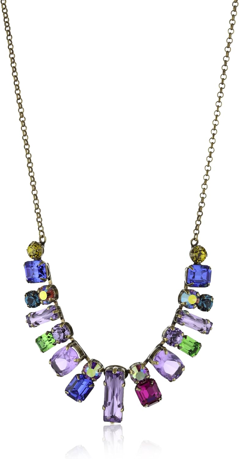 Amazon.com: Sorrelli "Harmony" Elegant Crystal Linear Antique Gold-Tone ...