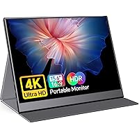 Amazon.com: Yxk 4K Portable Monitor 15.6" 3840x2160 UHD USB-C HDMI ...