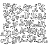 Amazon.com: Metal Capital 26 Letters Die Cuts Lowercase 26 Alphabet ...