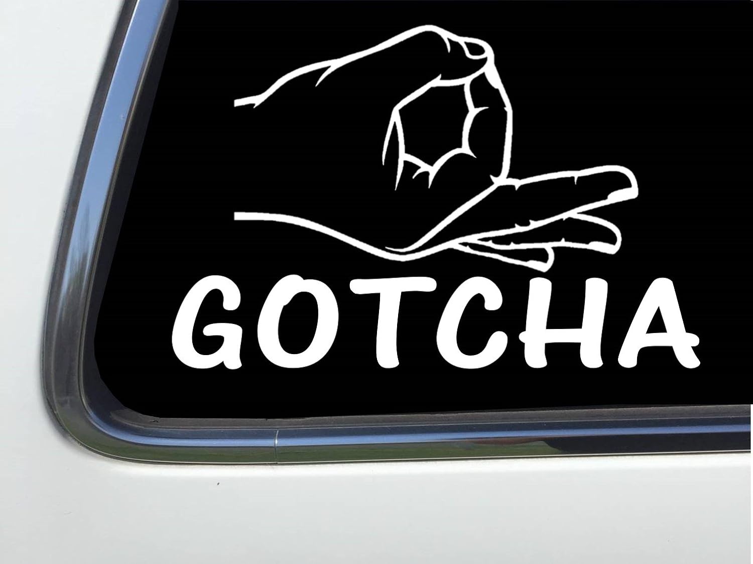 Amazon.com: thatlilcabin - Gotcha Hand Circle Game 6" Vinyl Sticker ...