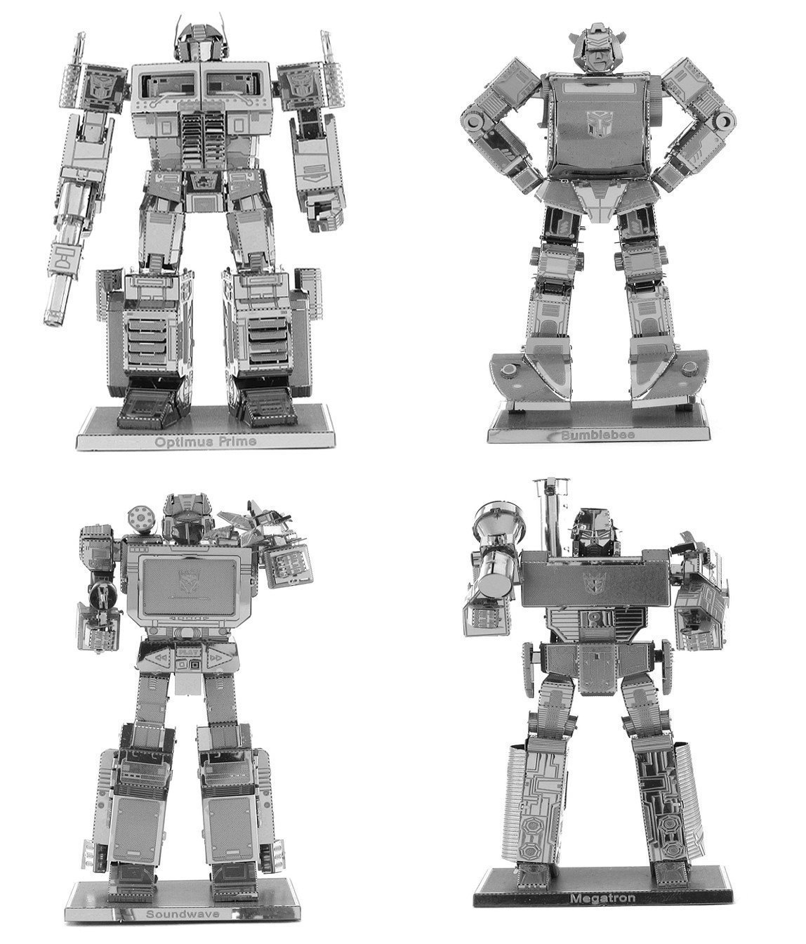 Mua Metal Earth Fascinations Transformers 3D Metal Model Kits Set of 4 ...