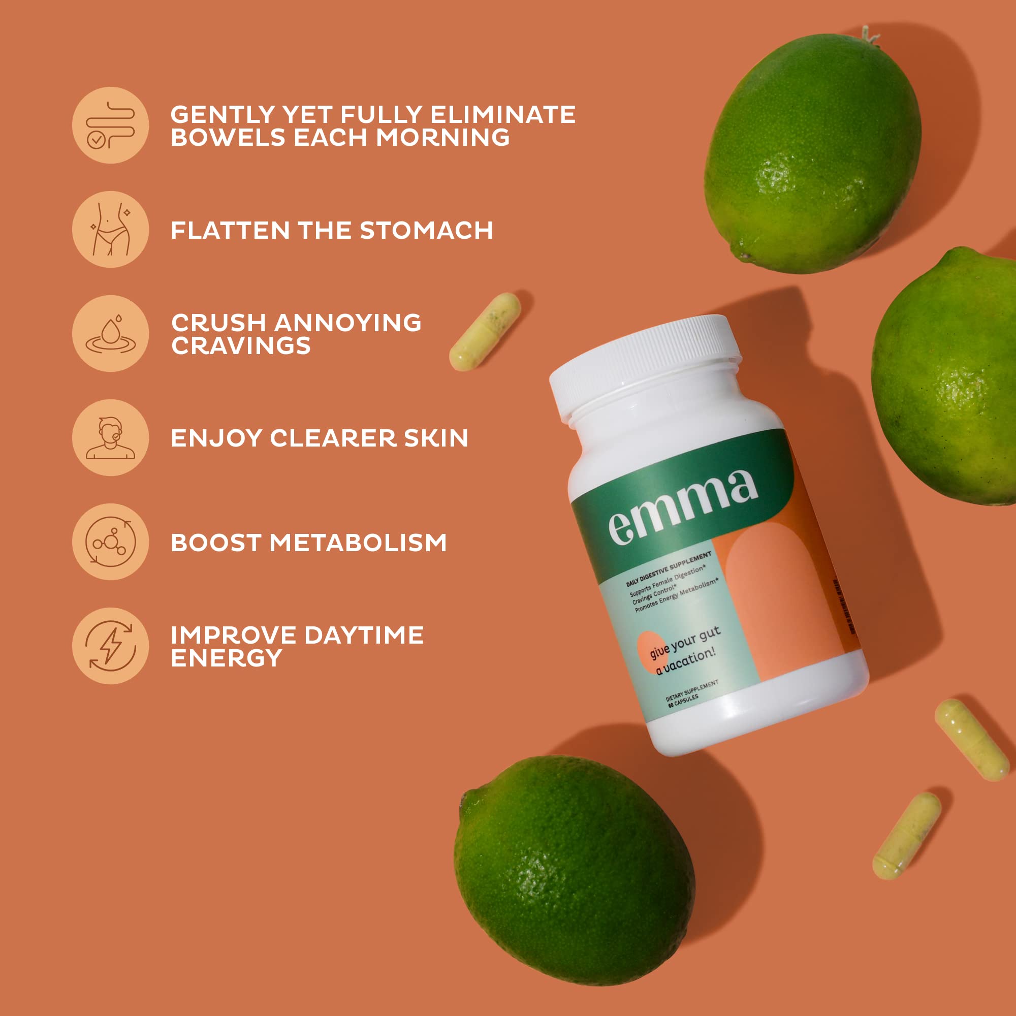 Mua Emma Doctors Endorsed Gut Health Supplement - 60 capsules - Relief ...