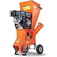 Amazon.com : VEVOR Wood Chipper Shredder Mulcher, 12 HP Heavy Duty Gas Powered, 2” Max Diameter ...