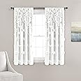 Amazon.com: Lush Decor Riley Window Curtain Single Panel, 63" Long x 54 ...