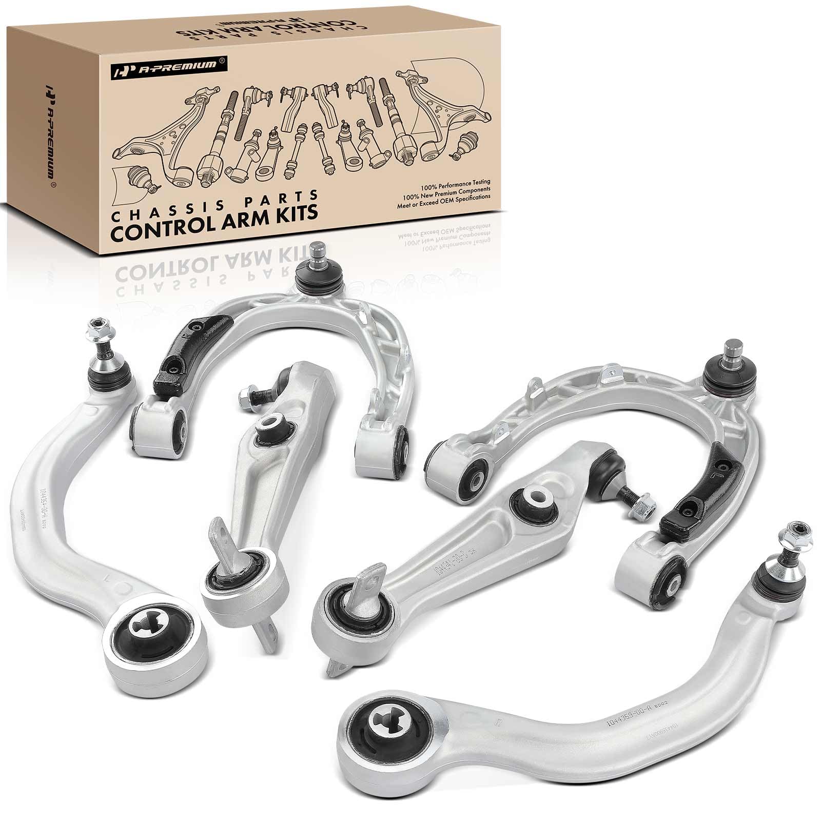 A-Premium Set of 6, Front Forward and Rearward Lower & Upper Control ...
