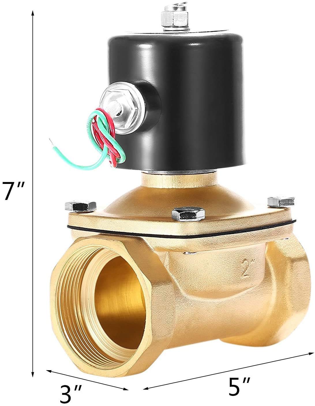 Mua BACOENG Brass Electric Solenoid Valve 2" AC110V (NPT, Normally Closed) trên Amazon Mỹ chính ...