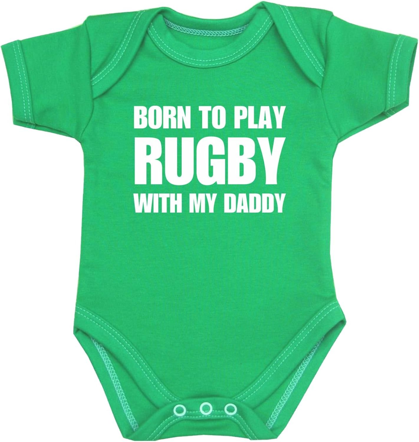 Amazon.com: Babyprem Born to Play Rugby with My Daddy Baby Clothes ...