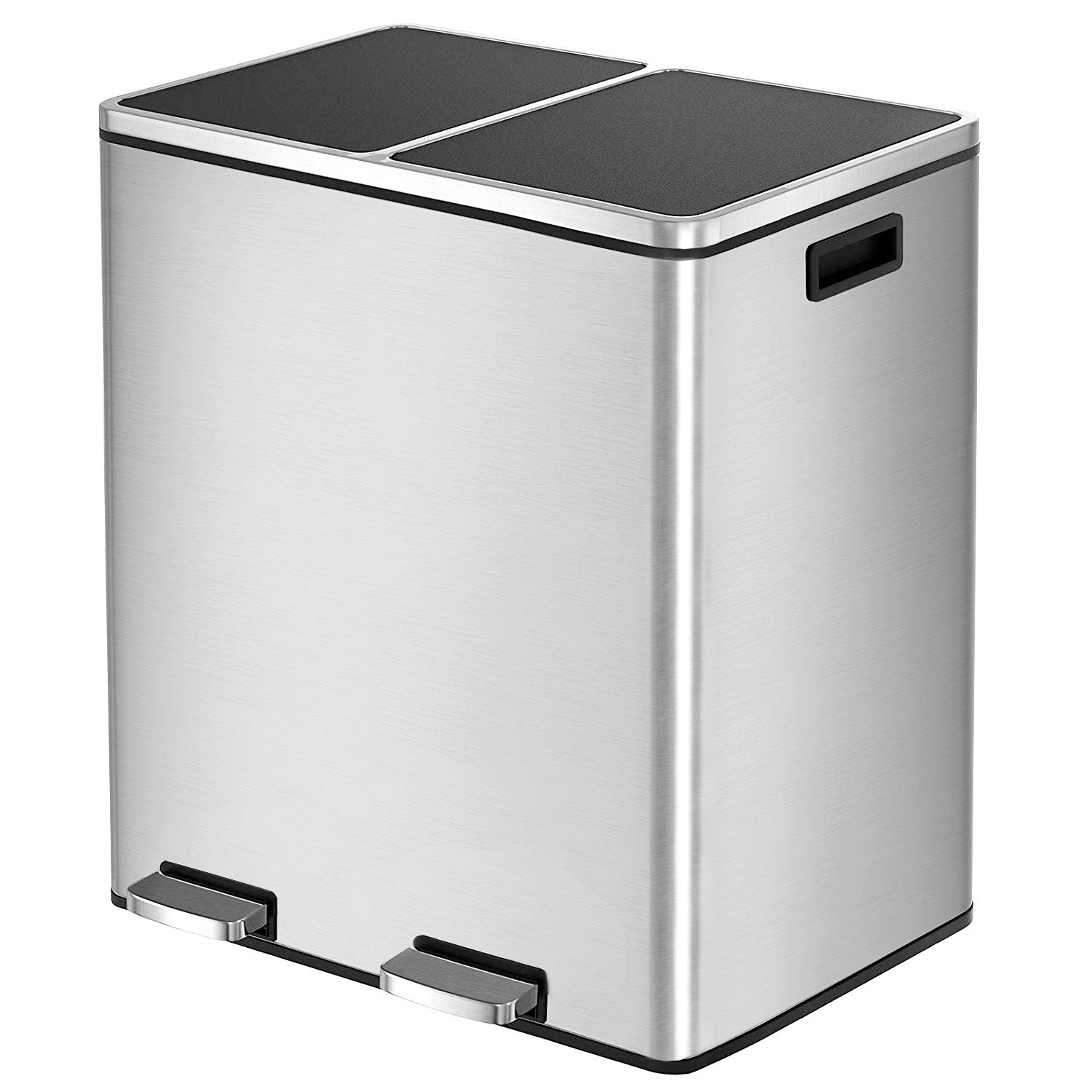 Mua HEMBOR Dual Trash Can, 16 Gallon (2X30L) Step Rubbish Bin ...