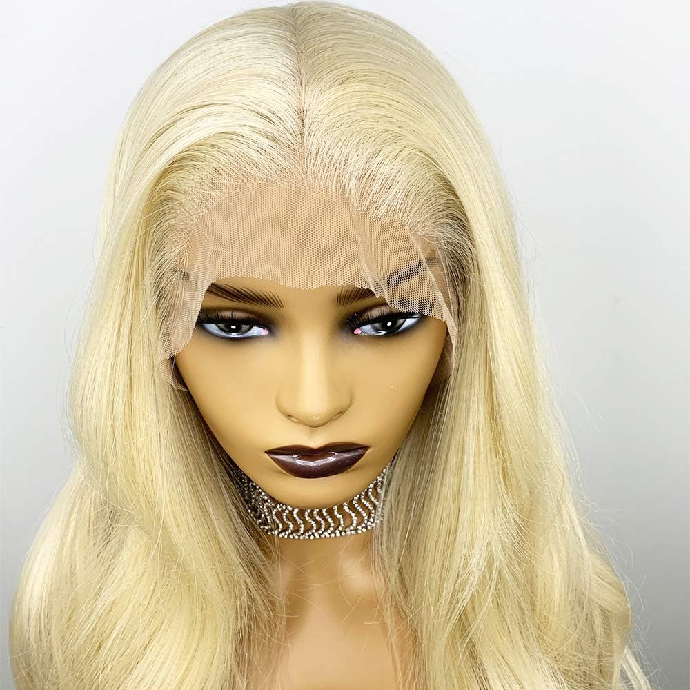 Long Fashion Blonde Lace Wig 613 Color Futura Fiber 13X6 Glueless Long ...