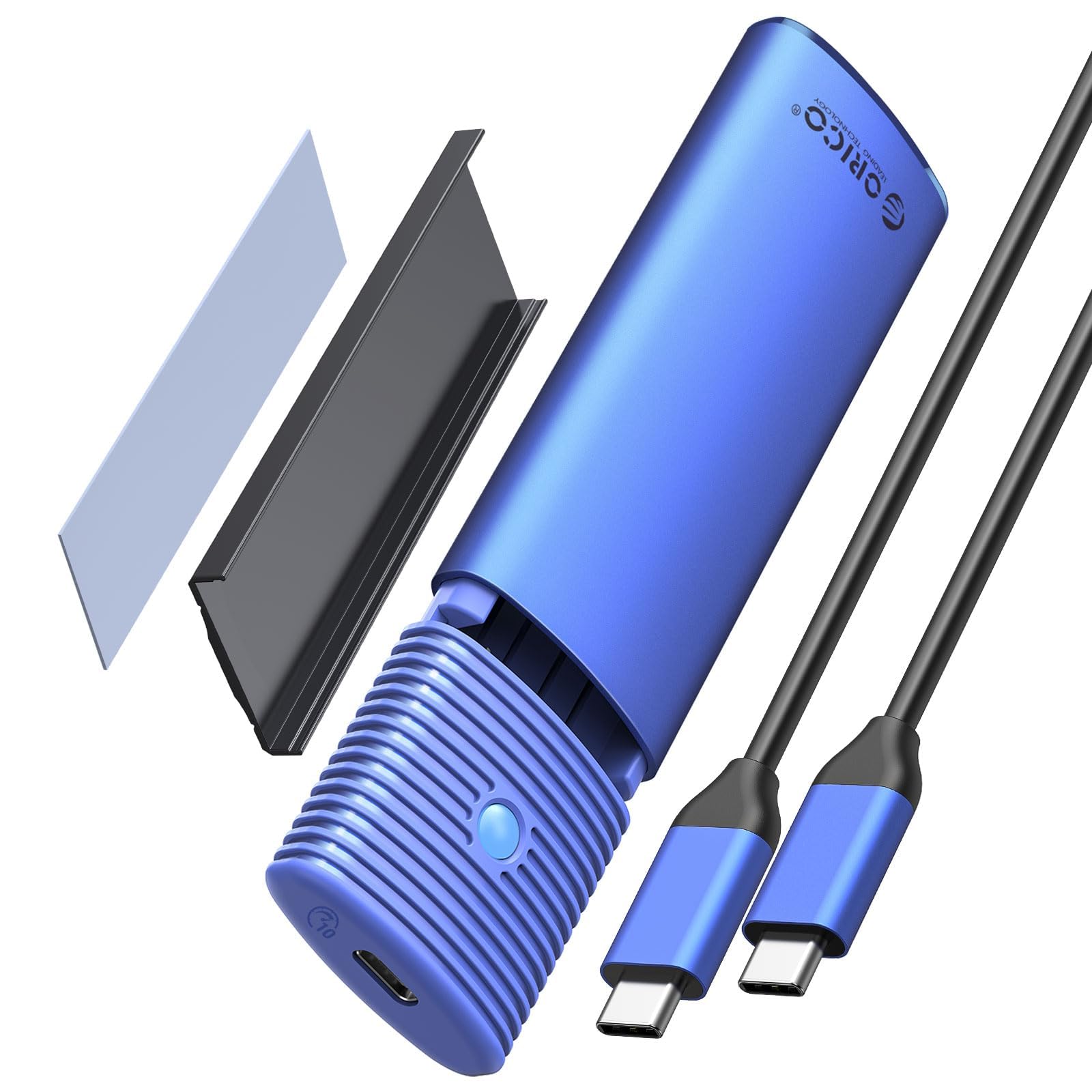 ORICO M.2 NVMe SATA SSD Enclosure Adapter Tool-Free, USB C 3.2 Gen 2 ...