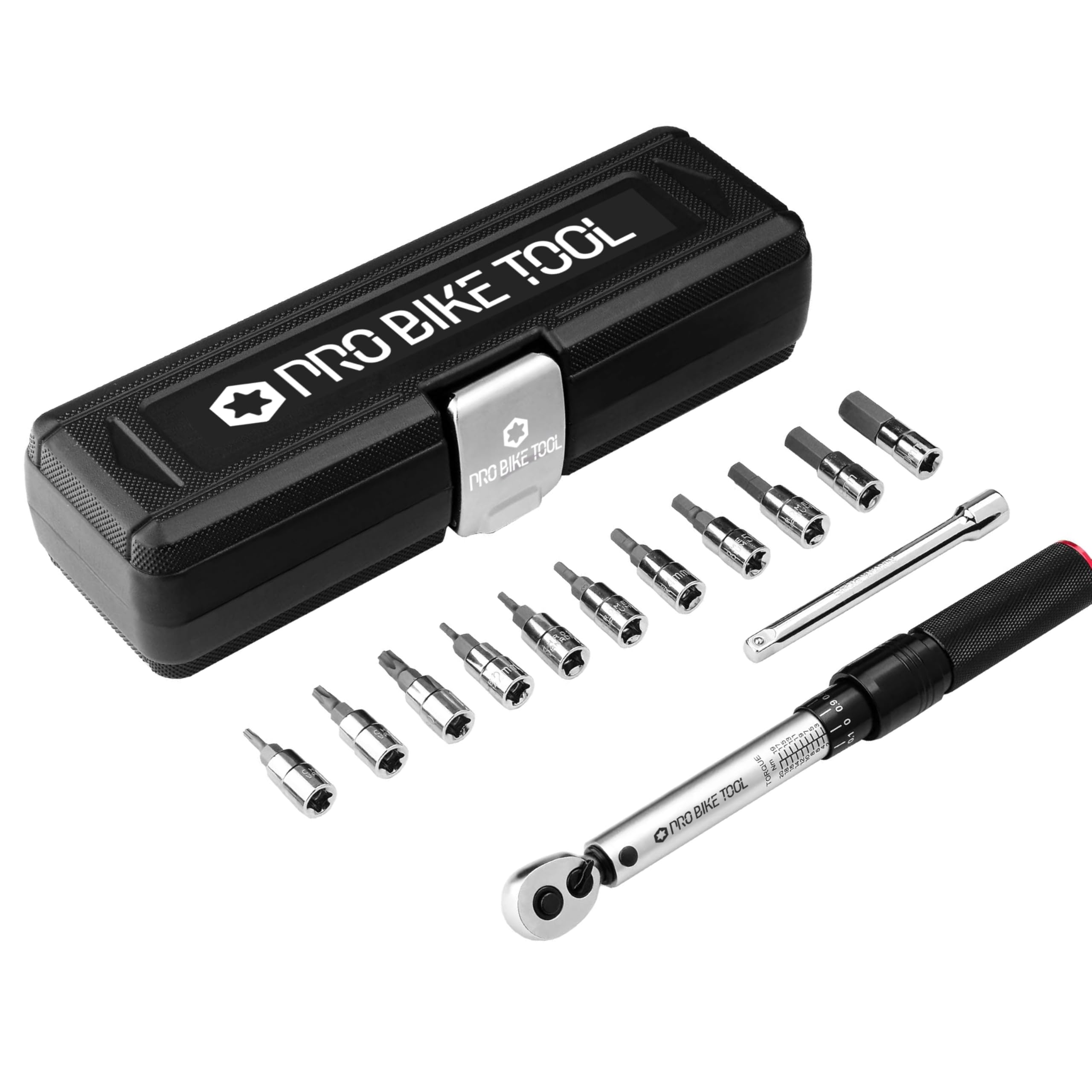 PRO BIKE TOOL Torque Wrench Set for Bikes - High-Precision 1/4 Torque ...