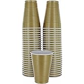 Amazon.com: Amcrate Disposable Plastic Cups, Burgundy Colored Plastic ...