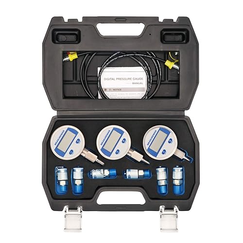 MEASUREMAN Portable Excavator Hydraulic Digital Pressure Test Coupling ...