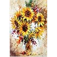 Amazon.com: kerneLight Art Sunflower Oil Paintings Modern Floral Canvas ...