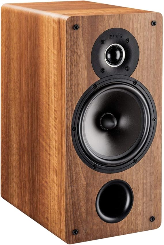 Coppia Diffusori 2 Vie Bass Reflex Tesi 261 Noce - Indiana Line: Amazon ...