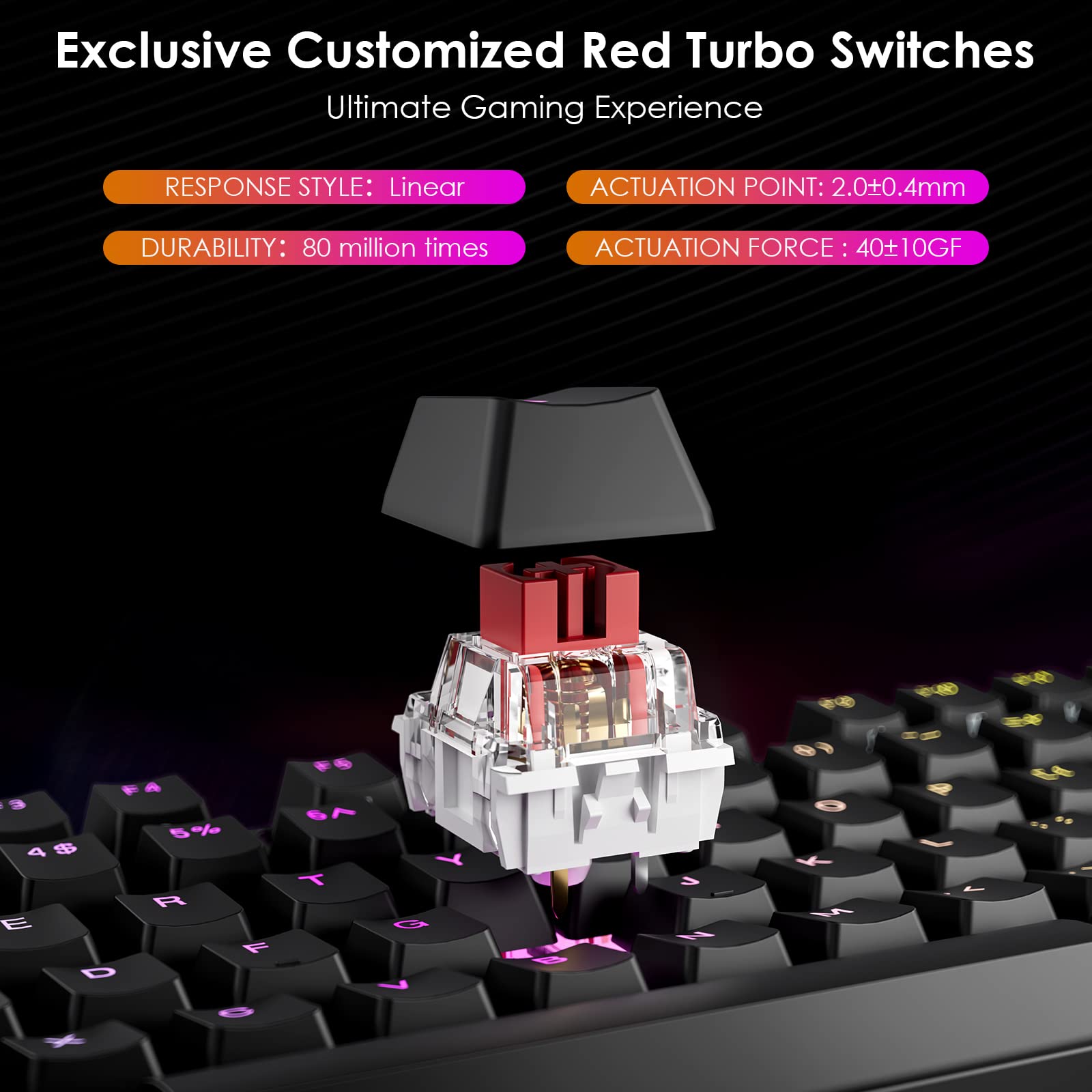 Mua DURGOD TGK 300 Mechanical Gaming Keyboard for Windows Mac PC Laptop ...