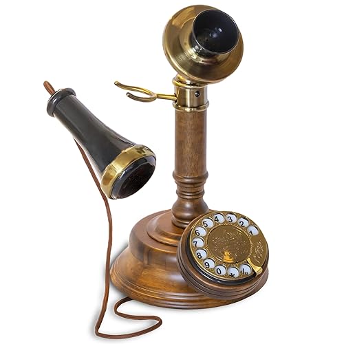 Opis 1921 Model C: The Classic Wood Vintage Rotary Candlestick Phone ...