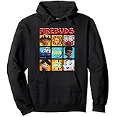 Amazon.com: Disney Firebuds Happy Main Characters Panels Big Chest Logo ...
