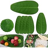 Amazon.com: 10Pcs Fake Banana Leaves,Artificial Tropical Banana Leaves ...