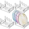 Amazon.com: Wenqik 4 Pack Acrylic Plate Stands for Display Clear ...