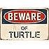Amazon.com : Turtle Crossing Xing Metal Tin Funny Road Sign : Yard ...