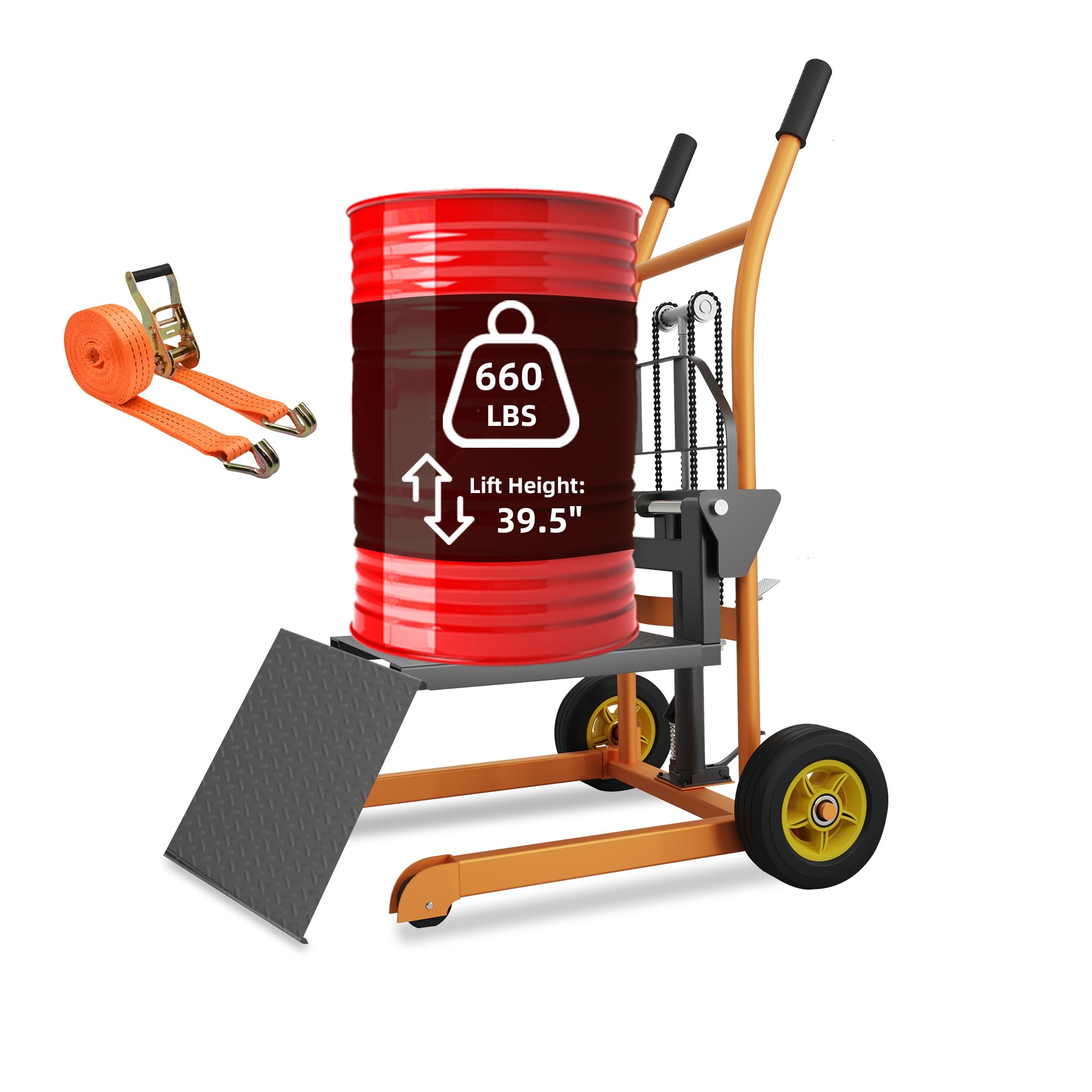 LuminaLiftCure Hydraulic Material Lift Pallet Truck 660 lbs Manual ...