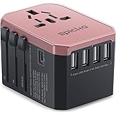 EPICKA Universal Travel Adapter One International Wall Charger AC Plug Adaptor with 5.6A Smart ...