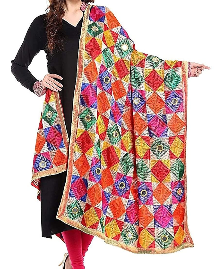 Buy phulkari dupatta punjabi fulkari at Amazon.in