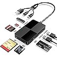 Amazon.com: XD/MS/TF/CF/SD Card Reader for iPhone, 8 in 1 Multi Memory Stick Pro Duo Adapter Hub ...