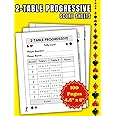 Amazon.com: Two Table Progressive Bridge Tally Cards | Small Size 4.5 ...