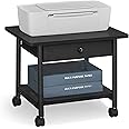 Amazon.com: VASAGLE Printer Stand with Locking Wheels, 2-Tier Shelf ...